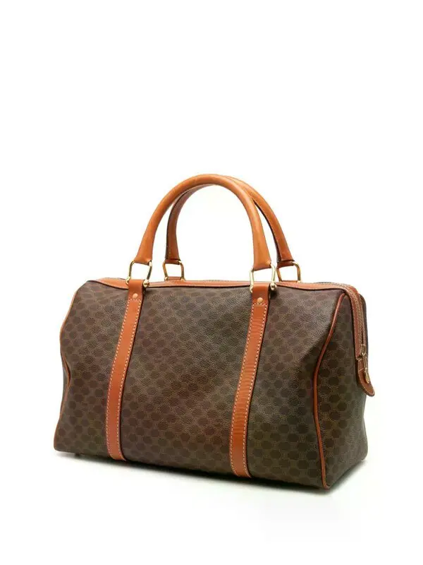 Celine Macadam Coated Canvas Boston Bag