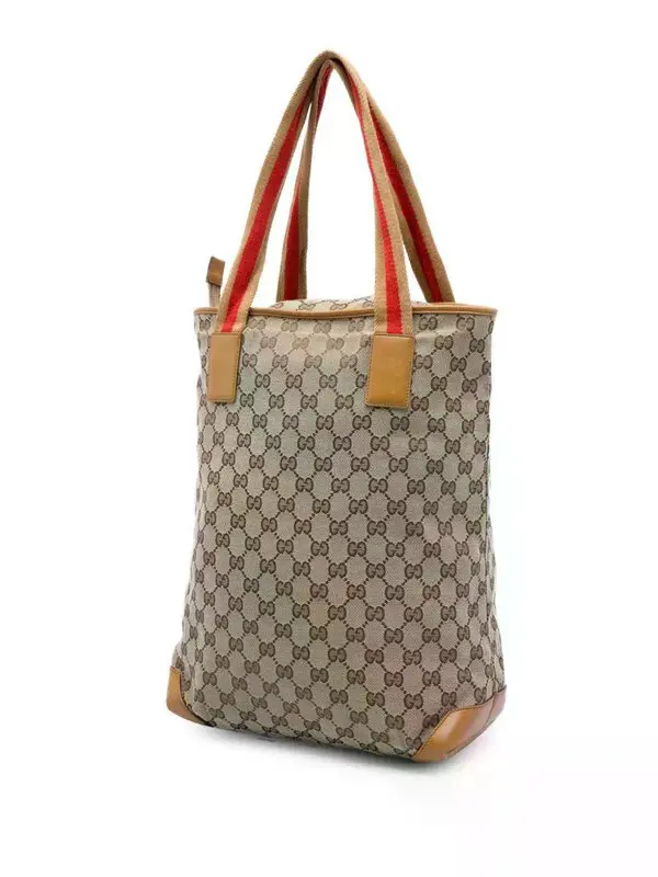 Gucci 2000-2015 Gg Canvas Web Tote Bag