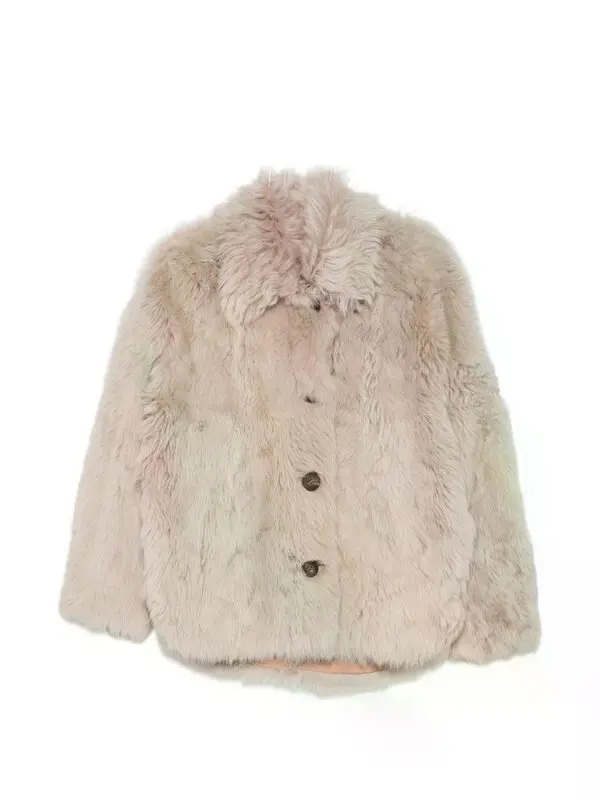 LISKA Fur Button-up Jacket