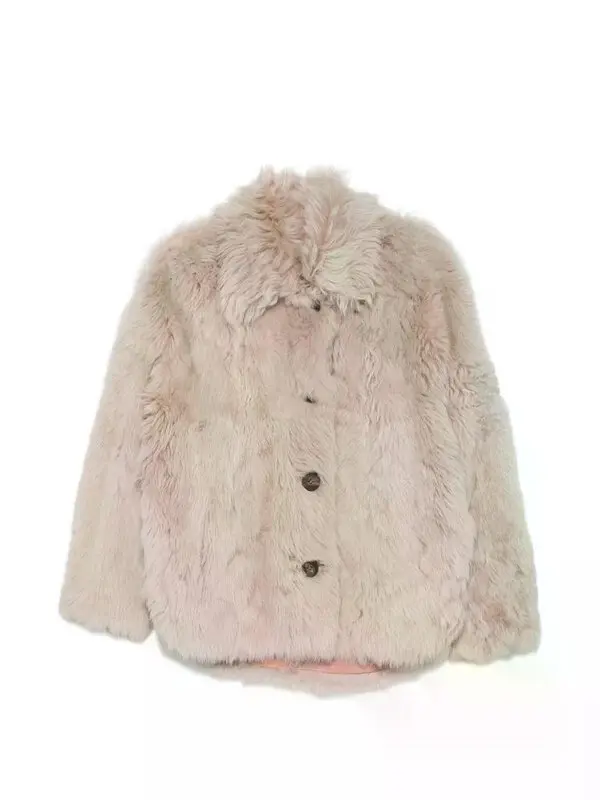 LISKA Fur Button-up Jacket - Neutrals