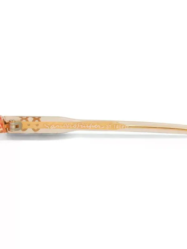 Vintage Embellished Square-frame Sunglasses