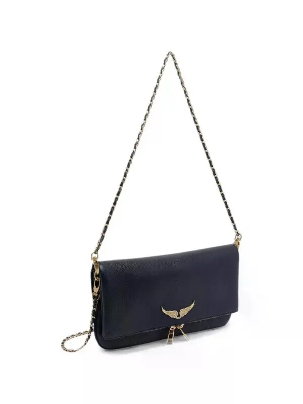 Zadig&Voltaire Rock Clutch With Rhinestone Wings