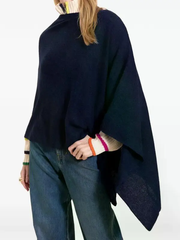 Minnie Rose Cashmere Ruana Poncho