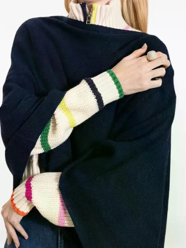 Minnie Rose Cashmere Ruana Poncho