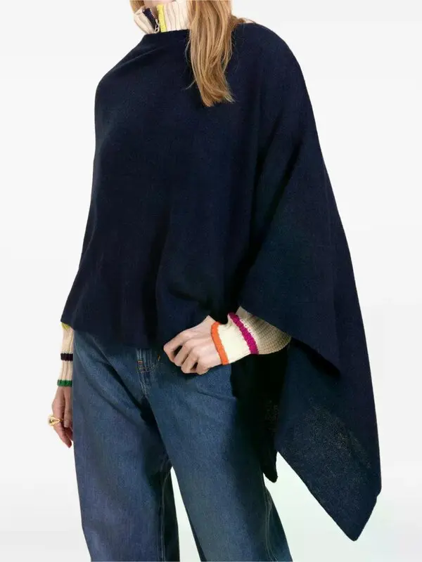 Minnie Rose Cashmere Ruana Poncho