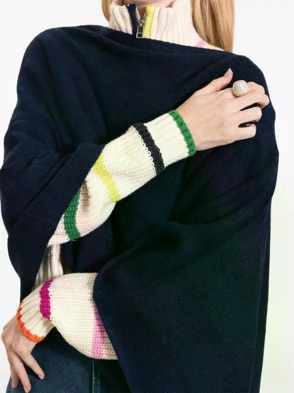 Minnie Rose Cashmere Ruana Poncho