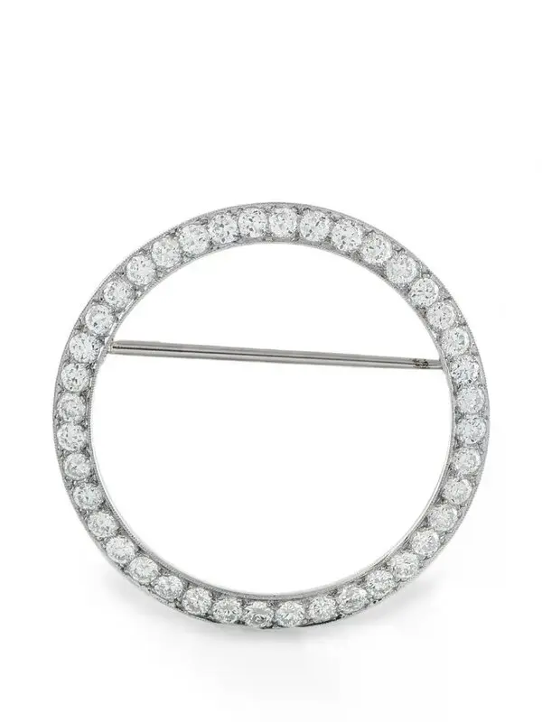 LB EXCLUSIVE Circle-shape Diamond Brooch