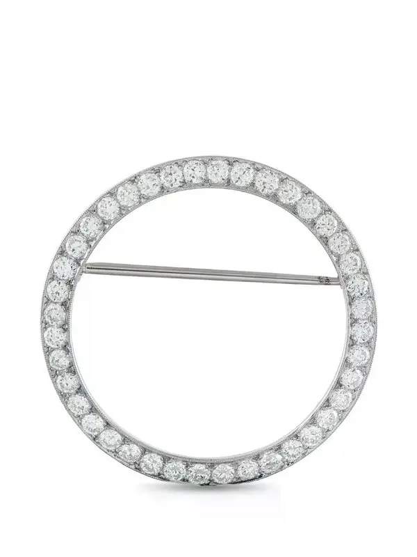 LB EXCLUSIVE Platinum Diamond Brooch - Silver