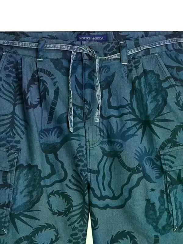 Scotch & Soda Graphic Print Drawstring Shorts