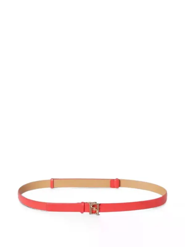 Elisabetta Franchi Logo Plaque Belt