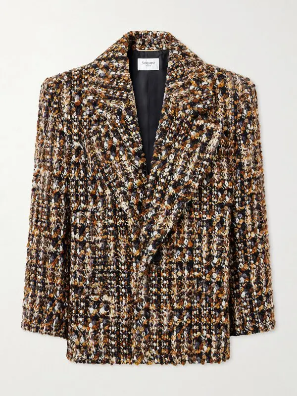 Saint Laurent Wool-blend Bouclé Blazer