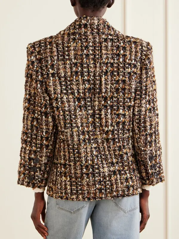 Saint Laurent Wool-blend Bouclé Blazer
