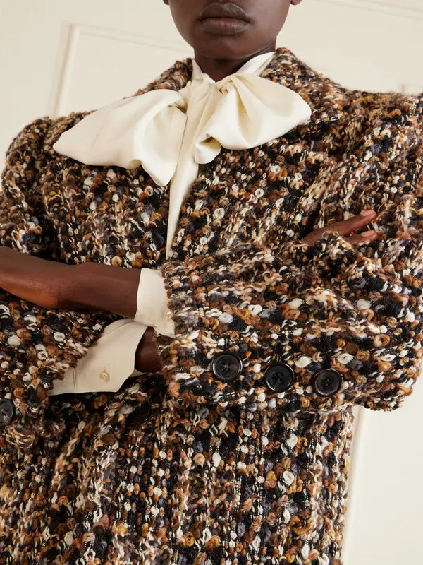 Saint Laurent Wool-blend Bouclé Blazer
