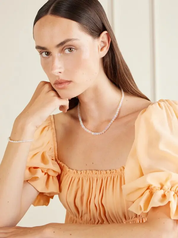 Jia Jia 14-karat Gold Opal Beaded Necklace