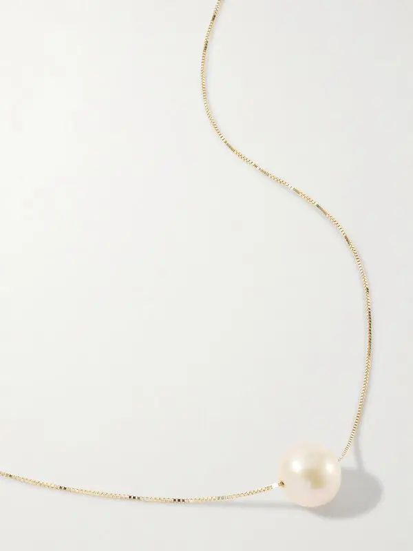 LOREN STEWART 14-karat And Pearl Necklace - Gold