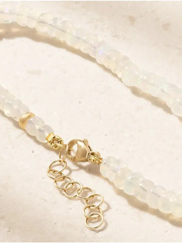 Jia Jia 14-karat Gold And Opal Beaded Bracelet