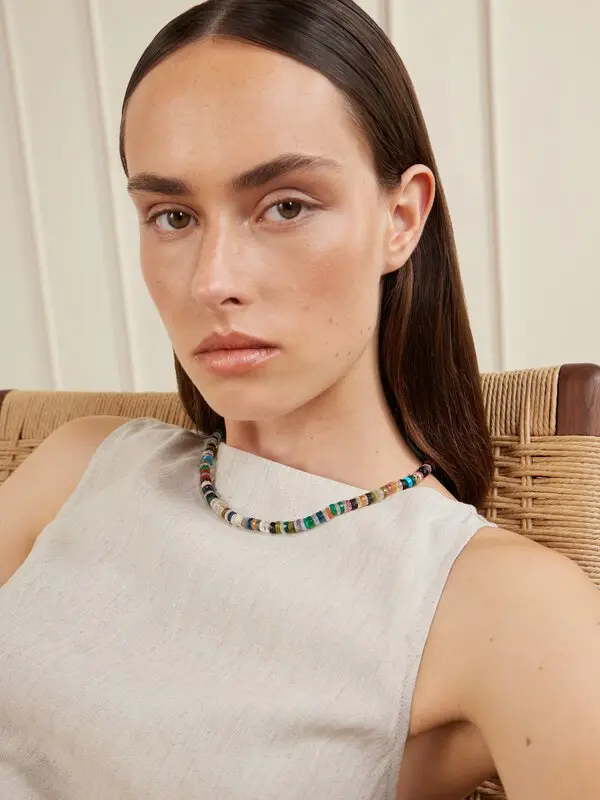 Jia Jia 14k Gold Gemstone Necklace