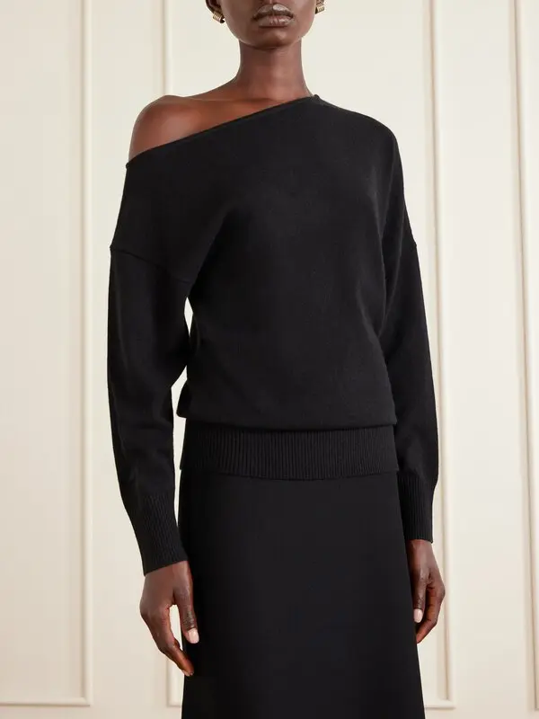 Arch4 Wiki Off-the-shoulder Cashmere Sweater