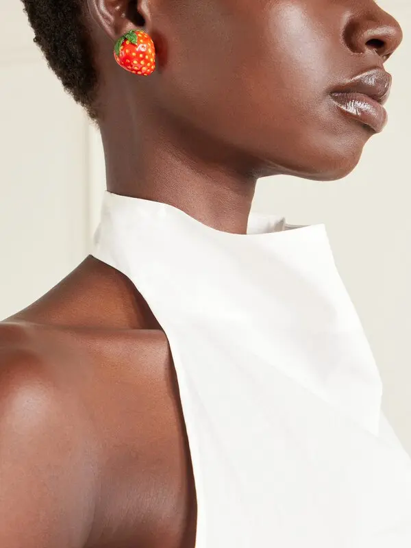 JENNIFER BEHR Strawberry Resin Earrings
