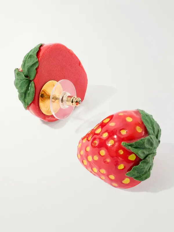 JENNIFER BEHR Strawberry Resin Earrings
