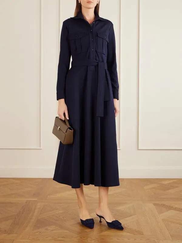 Giuliva Heritage The Dora Wool-jersey Midi Dress