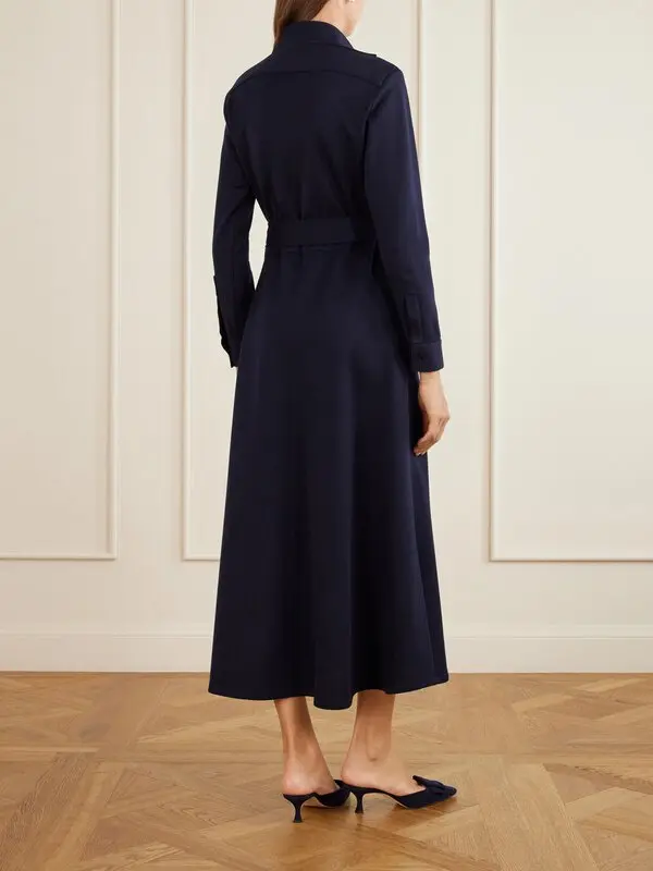 Giuliva Heritage The Dora Wool-jersey Midi Dress