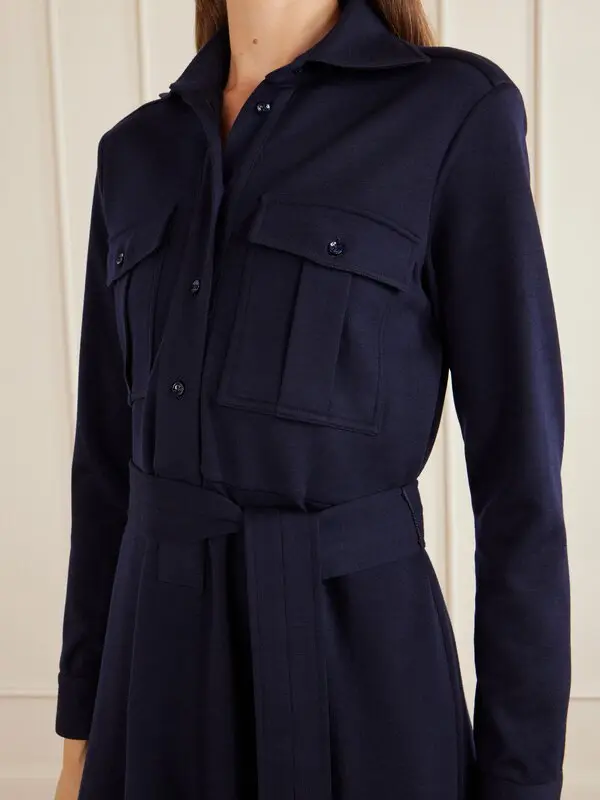 Giuliva Heritage The Dora Wool-jersey Midi Dress
