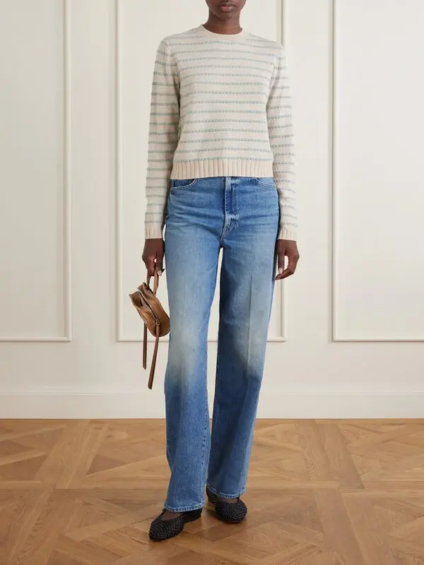 Guest In Residence Pebble Stripe Cashmere Sweater