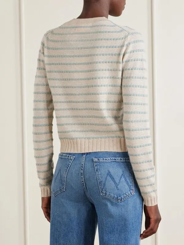 Guest In Residence Pebble Stripe Cashmere Sweater