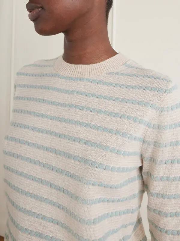 Guest In Residence Pebble Stripe Cashmere Sweater