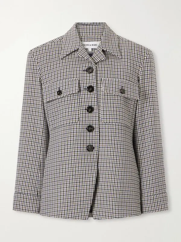 Veronica Beard Houndstooth Jacquard Blazer