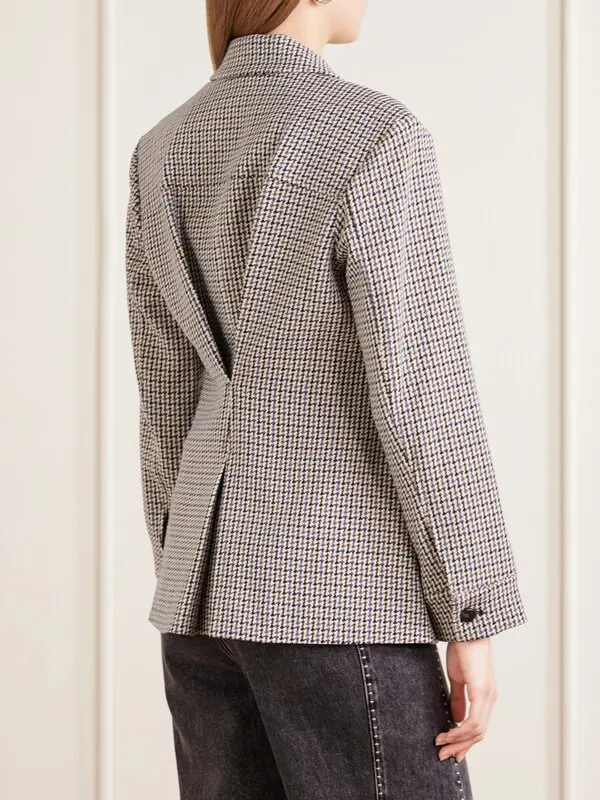 Veronica Beard Houndstooth Jacquard Blazer
