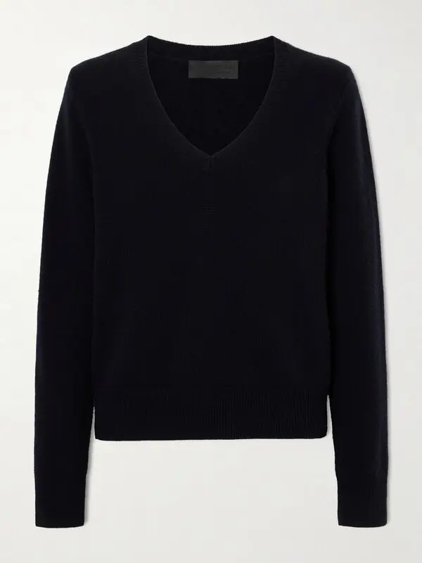 NILI LOTAN Camelia Cashmere V-neck Sweater