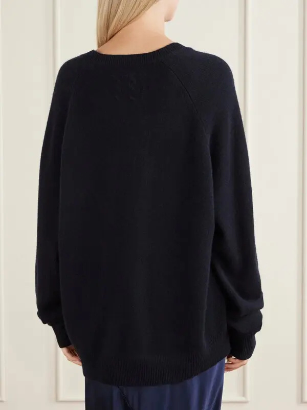 NILI LOTAN Camelia Cashmere V-neck Sweater