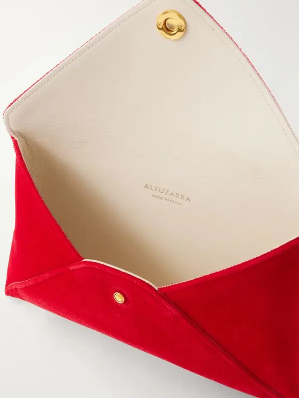 Altuzarra Envelope Velvet Clutch