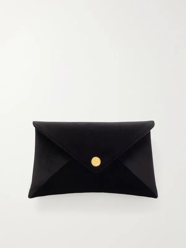 Altuzarra Envelope Velvet Clutch