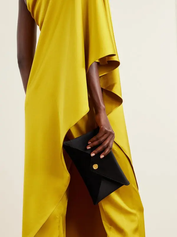 Altuzarra Envelope Velvet Clutch