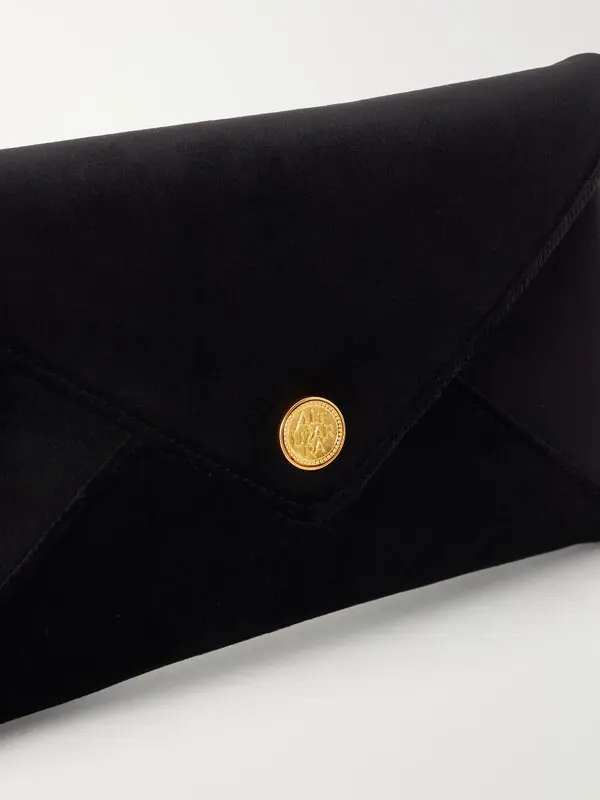 Altuzarra Envelope Velvet Clutch