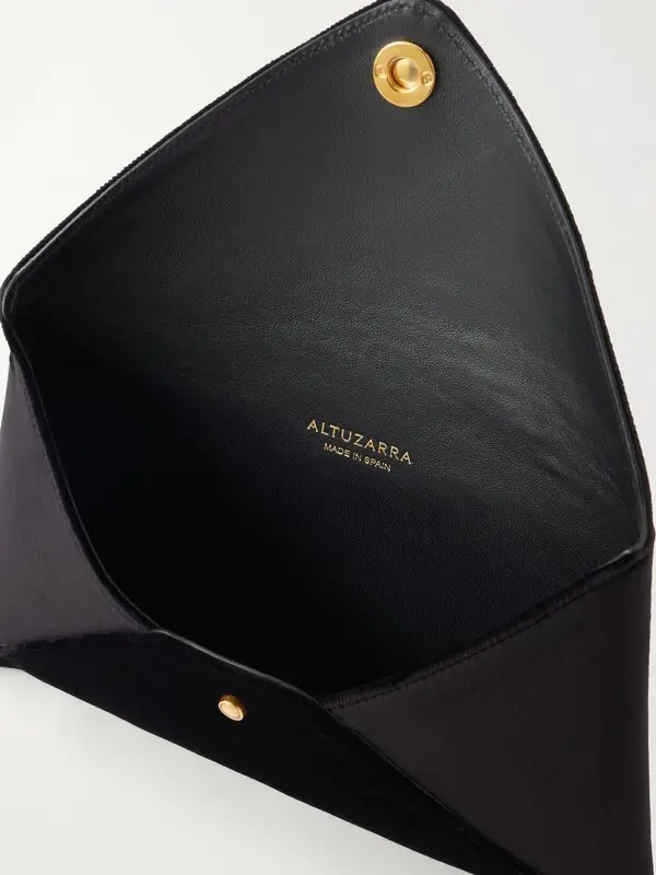 Altuzarra Envelope Velvet Clutch