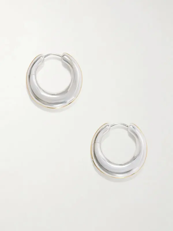 Lié Studio The Harper Hoop Earrings - Silver