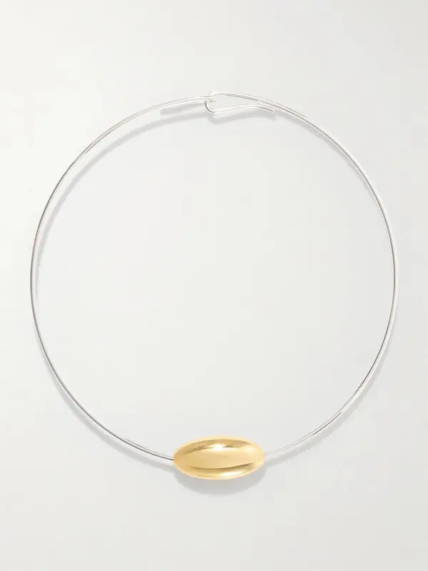 Lié Studio The Scarlet Gold-plated Necklace - Silver