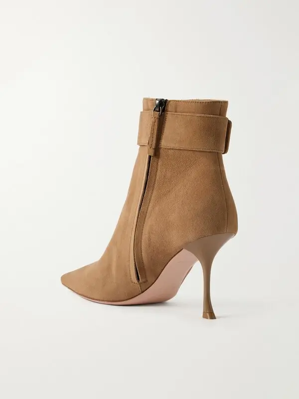 ROGER VIVIER Viv Ville 85 Suede Ankle Boots