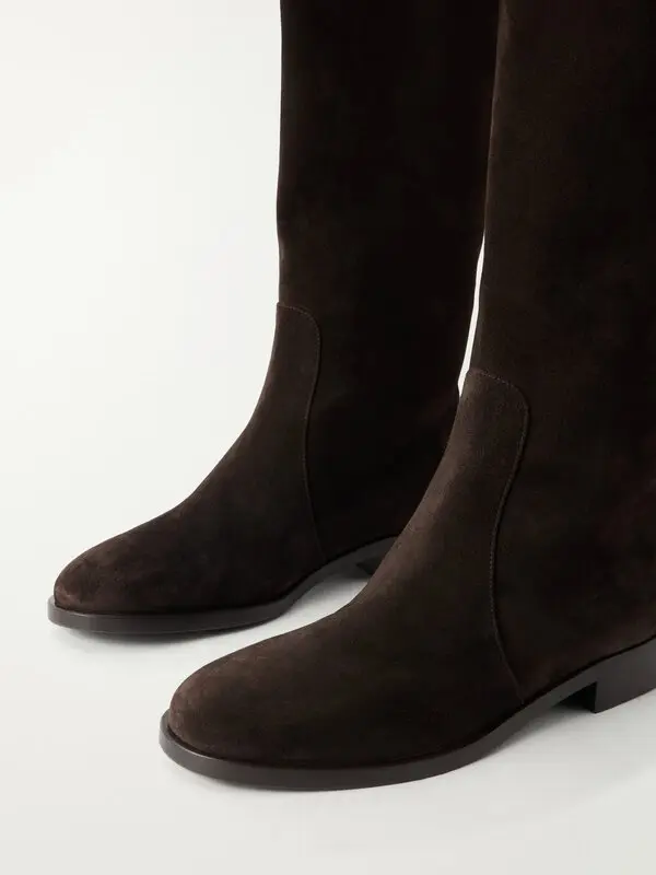 GIANVITO ROSSI Zayne 20 Suede Knee-high Boots
