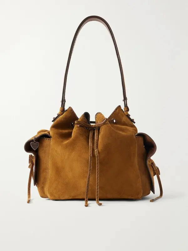 Acne Studios Suede Leather Shoulder Bag