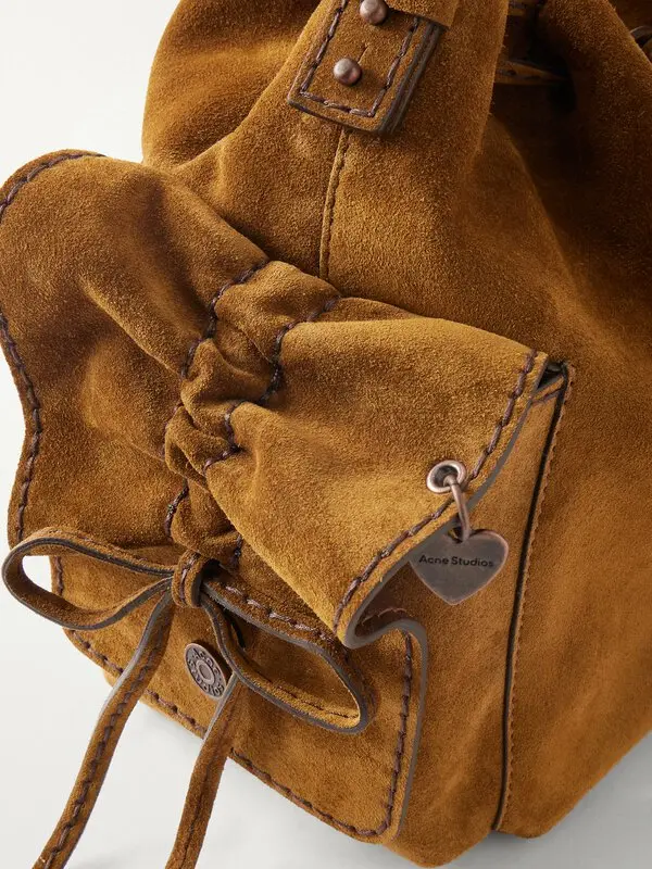 Acne Studios Suede Leather Shoulder Bag