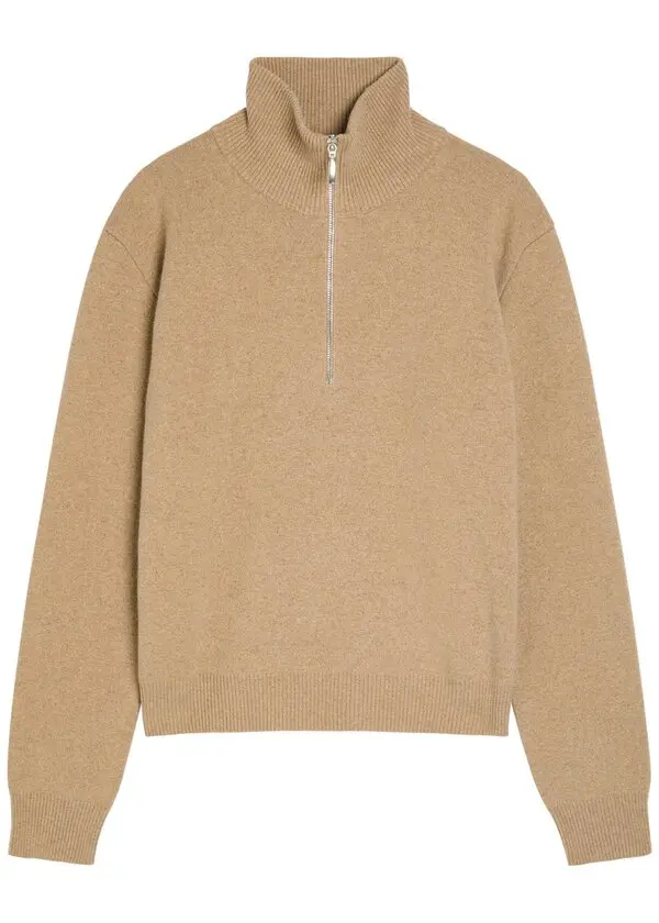 RÓHE Half-zip Wool-blend Jumper