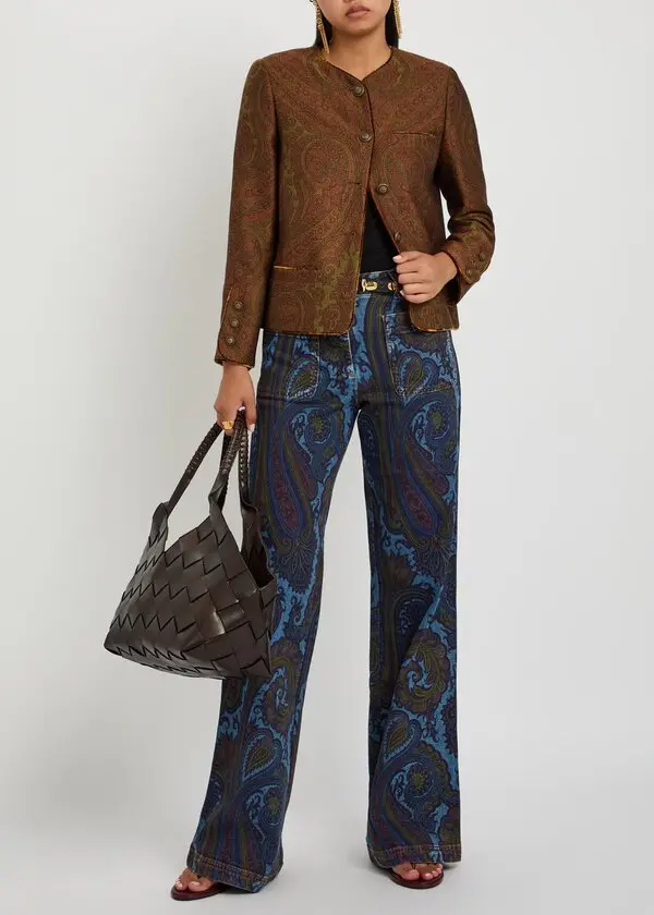 Etro Paisley Jacquard Tailored Woven Jacket