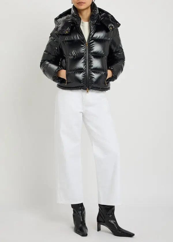 Moncler Niveole Padded Hooded Nylon Jacket