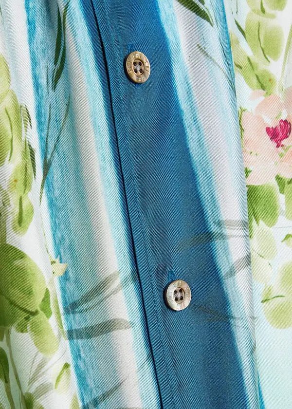 CHE Bloom Floral-print Silk Shirt