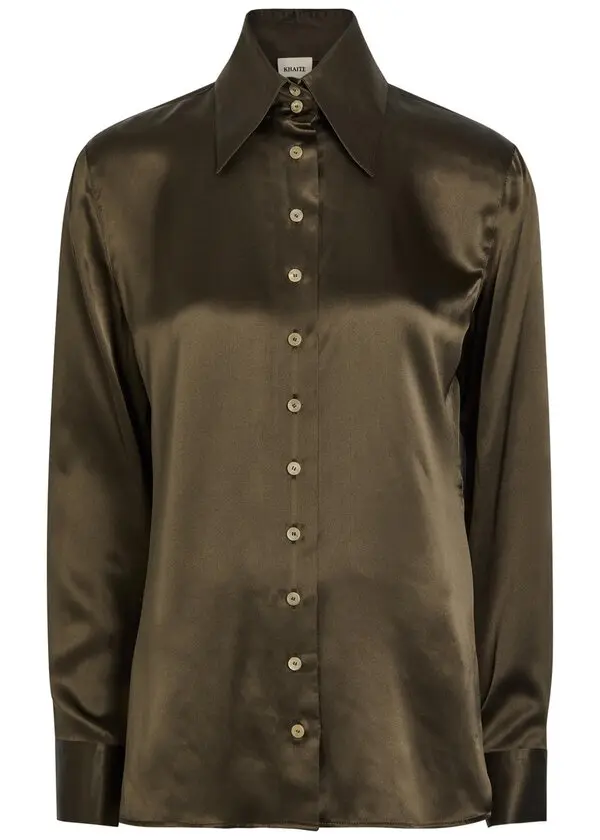 Khaite Ivy Silk Shirt